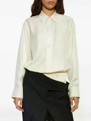 Alexander Wang Silk Layered Cami Shirt Top