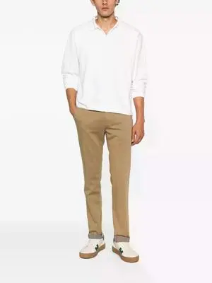 MASON'S Milano Elasticated-waist Trousers - Neutrals
