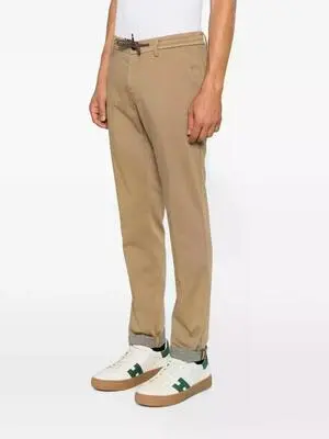 MASON'S Milano Elasticated-waist Trousers - Neutrals