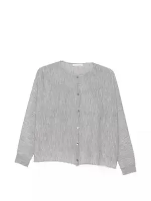 Liviana Conti Button-up Cardigan - Grey