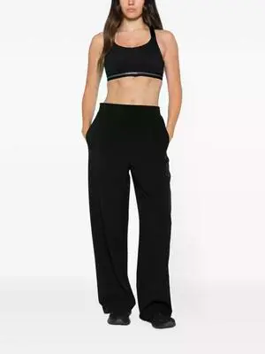 Calvin Klein Pintuck Wide-leg Trousers - Black