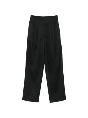 SESSUN Pleated Wide-leg Trousers - Black