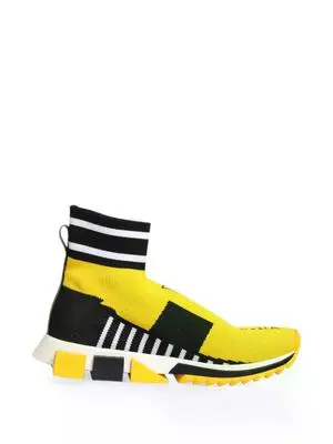 Dolce & Gabbana Sorrento Sock-style Sneakers - Yellow
