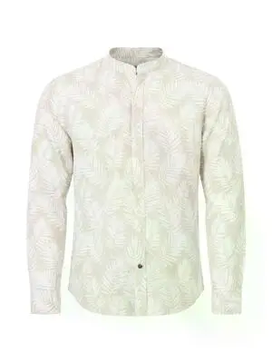 BALDININI Band-collar Shirt - Neutrals