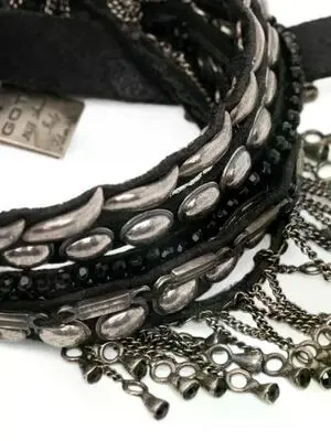 GOTI Beaded Chain-fringe Bracelet
