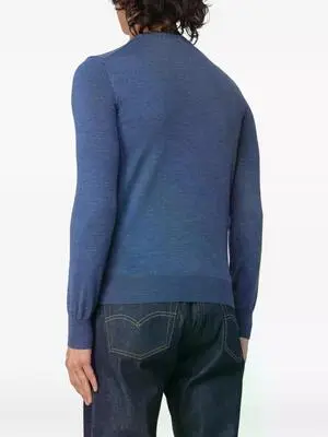 BROOKSFIELD Logo-embroidered Wool Sweater