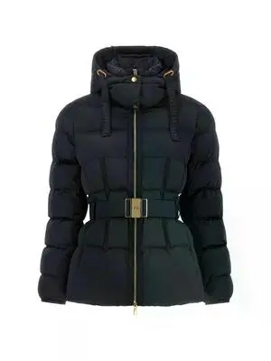 Elisabetta Franchi Down Jacket In Voile Fabric