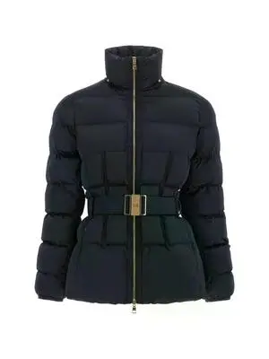 Elisabetta Franchi Down Jacket In Voile Fabric