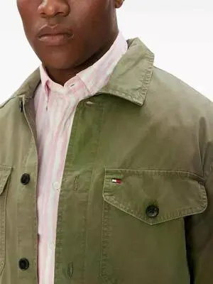 Tommy Hilfiger Button-up Logo-patch Jacket