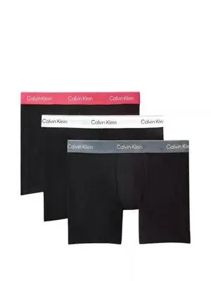 Calvin Klein Logo-waistband Boxers - Black