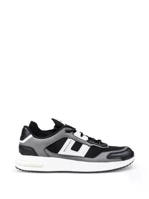 Armani Exchange Panelled Athletic Sneakers - Black