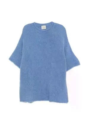 ALYSI Short-sleeve Knitted Sweater