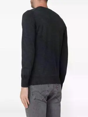 BROOKSFIELD Crew-neck Wool Sweater - Grey