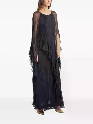 IRINA SCHROTTER Alexia Pleated Silk Dress
