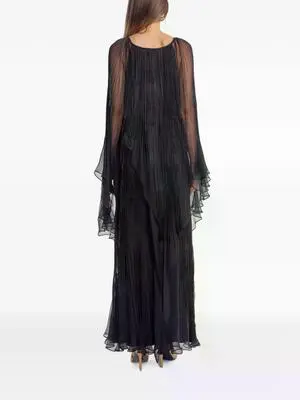 IRINA SCHROTTER Alexia Pleated Silk Dress