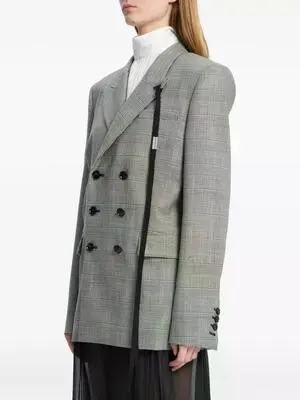 ANN DEMEULEMEESTER Double-breasted Wool Blazer