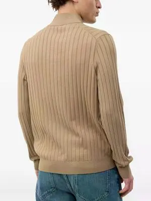 Hugo Ribbed-knit Quarter-zip Sweater