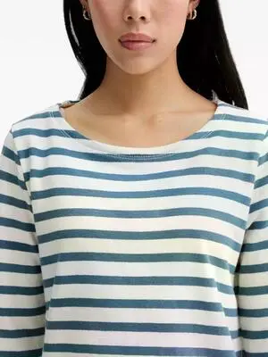 Marc O'polo Horizontal-stripe Three-quarter-sleeve Dress