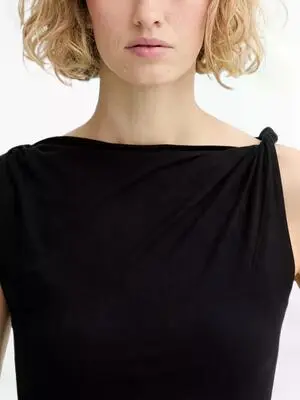 Marc O'polo Draped-shoulder Sleeveless Top