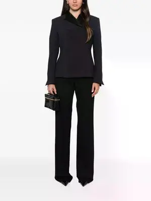 Liviana Conti Double-breasted Satin-trim Jacket