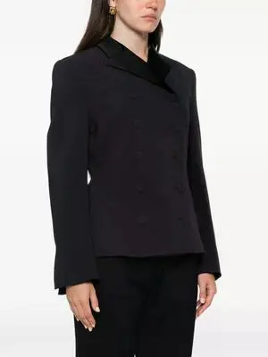 Liviana Conti Double-breasted Satin-trim Jacket