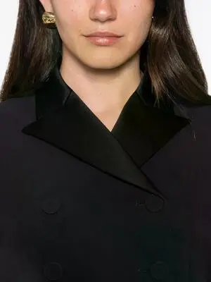 Liviana Conti Double-breasted Satin-trim Jacket