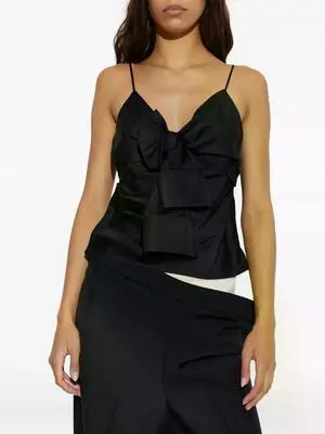 Alexander Wang Bow-detail Silk Top
