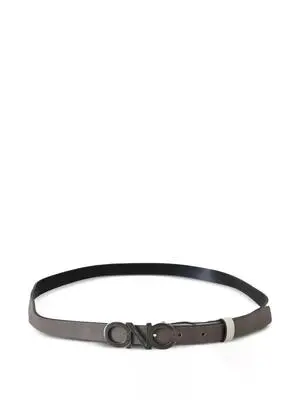 Costume National Logo-buckle Leather Belt