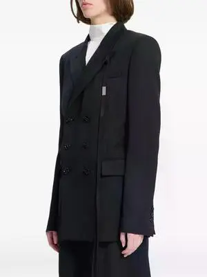 ANN DEMEULEMEESTER Double-breasted Gabardine Blazer