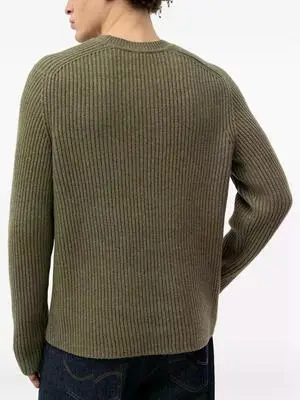 Hugo Ribbed-knit Raglan-sleeve Sweater