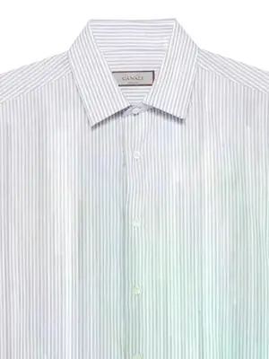 Canali Striped Long-sleeve Shirt