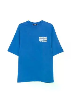 WILLY CHAVARRIA Fashion Service Logo-print T-shirt - Blue