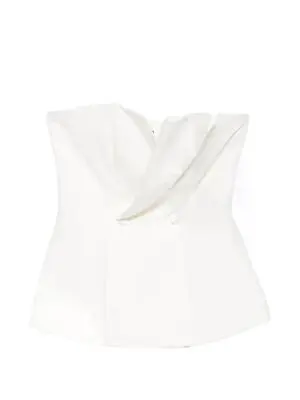 P.a.r.o.s.h Double-breasted Strapless Top