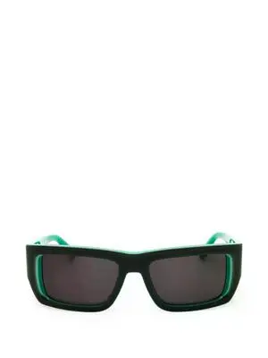 Off-White Prescott Rectangle-frame Sunglasses - Green