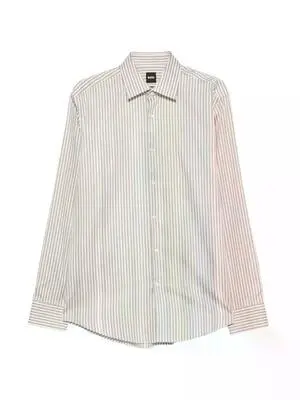 BOSS Joe Striped Long-sleeve Shirt - Neutrals