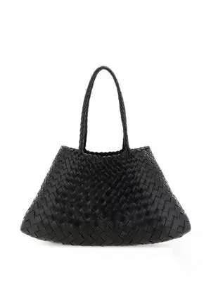 Dragon Diffusion Big Santa Croce Woven Shoulder Bag - Black