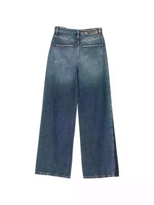 Iceberg Panelled Wide-leg Jeans - Blue