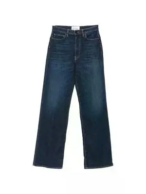 Liviana Conti Faded Straight-leg Jeans - Blue