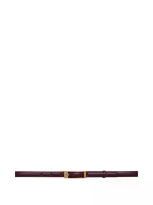 ANINE BING Elly Belt Smooth Leather Fig