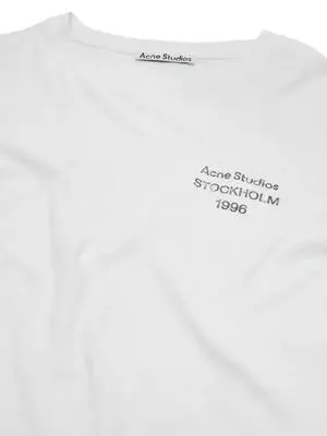 Acne Studios Distressed Logo T-shirt