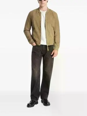 ALLSAINTS Morten Suede Bomber Jacket