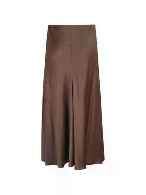 Brunello Cucinelli Satin-finish A-line Maxi Skirt