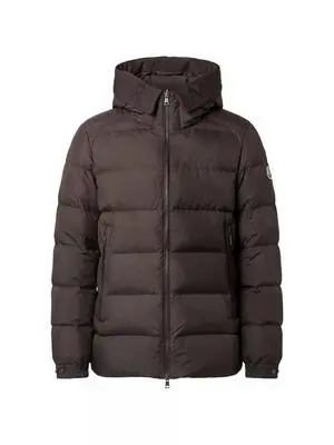 Moncler Logo-print Hooded Puffer Jacket - Brown