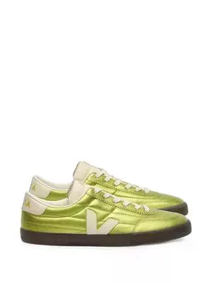 VEJA Panenka Pierre Eagle Metallic Leather Sneakers - Green