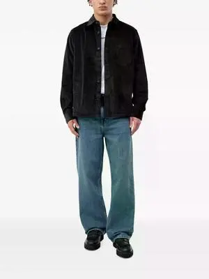 Hugo Corduroy Chest-pocket Shirt - Black