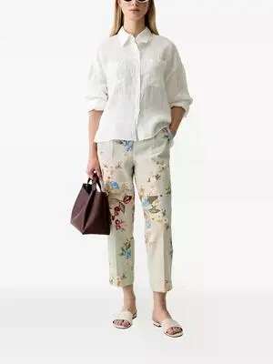 BENETTON Patch-pocket Linen Shirt