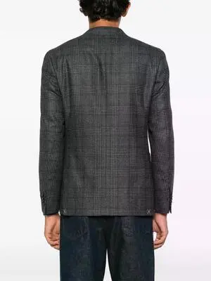 Canali Prince Of Wales Check Blazer - Grey