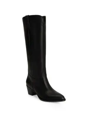 Ralph Lauren Harpher Stitched Leather Boots