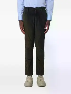 BROOKSFIELD Pleated Corduroy Straight-leg Trousers
