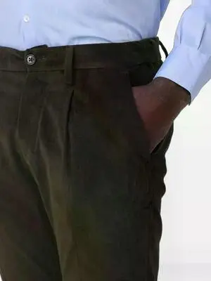 BROOKSFIELD Pleated Corduroy Straight-leg Trousers